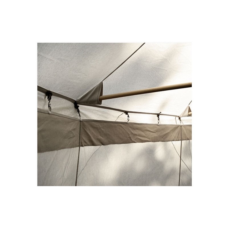 Umbrella Tent with one pole 4 m diameter - cotton